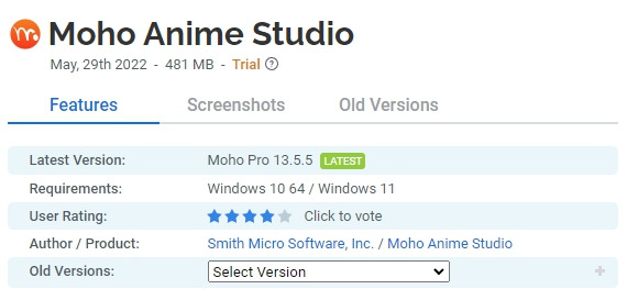 Moho Anime Studio 무료 다운로드