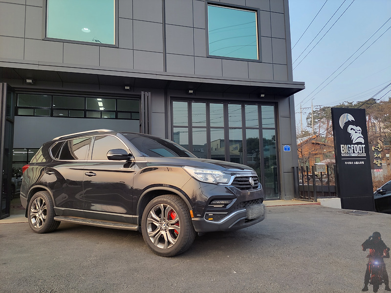 쌍용 KGM모빌리티 G4렉스턴 빅풋스프링+그랩쇼바 장착