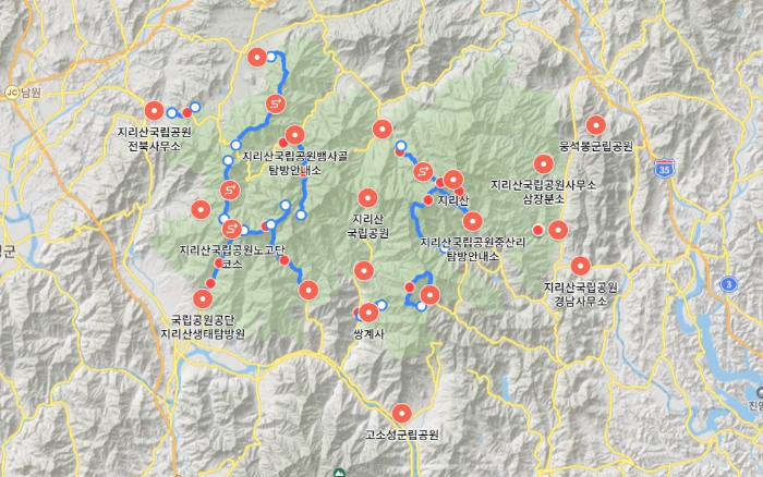 지리산 국립공원 실시간 cctv 및 탐방 코스, 탑방지원센터, 대피소 예약 알아보기