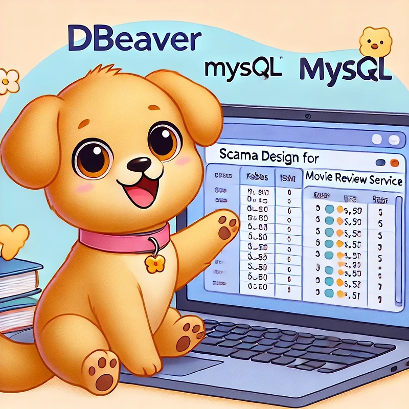 [DBeaver-MySQL] : (스키마 설계) 영화 리뷰 서비스 개발 실습