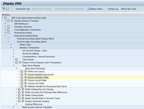 SAP Field Selection 순서 변경하는 법