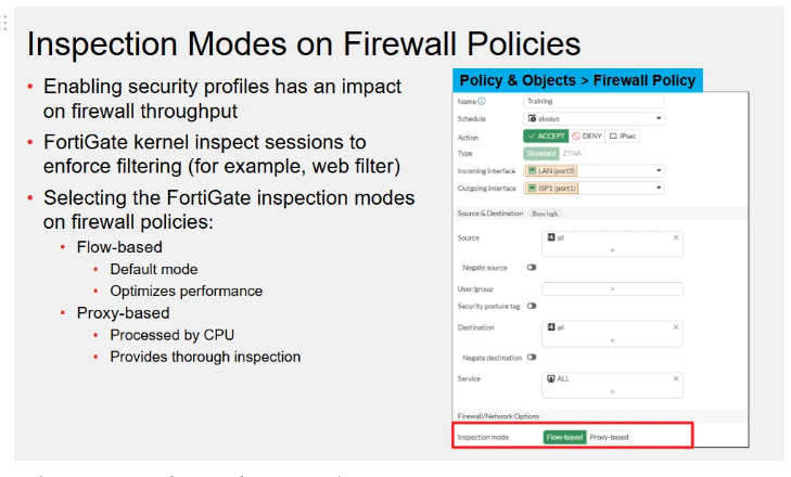 22. Inspection Modes on Firewall Polices — DJ (시시한아이)