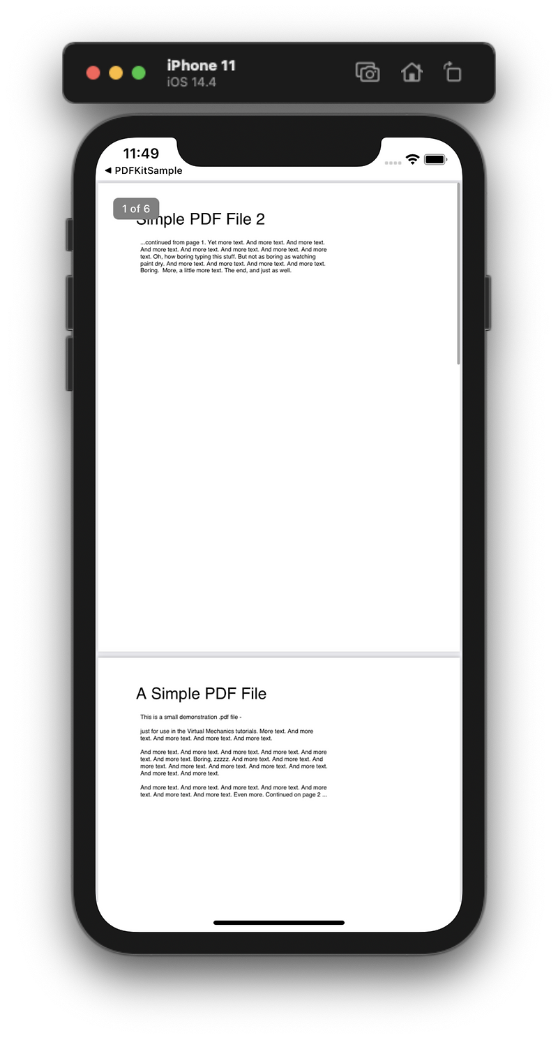 [Swift] PDFKit 사용하기 #3 PageNumber 표시 :: 평생 공부만 해야할듯