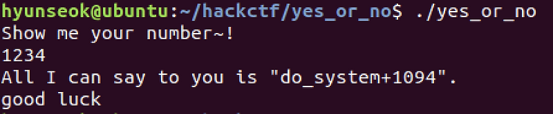 [hackctf] yes_or_no :: 조급해하지말자