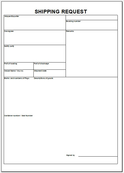 선적 요청서 S/R(Shipping Request) 작성하는 방법 (샘플 양식 첨부)