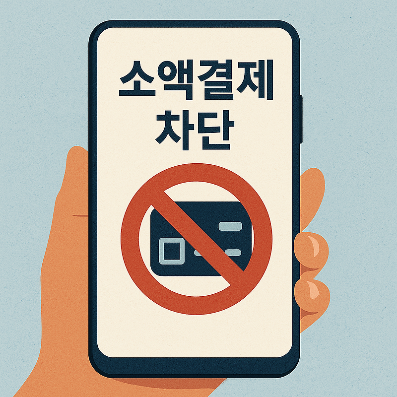 핸드폰 결제 차단 [KT SKT LGU+]