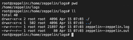 [Spark] Zeppelin 실행시 초기 로그 확인하기 — 과거의 나를 위해