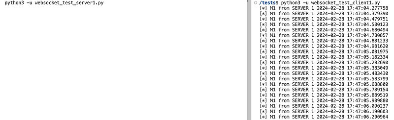 Websocket 1 Python Websocket 서버 생성 And 클라이언트 테스트 — 끄적끄적 