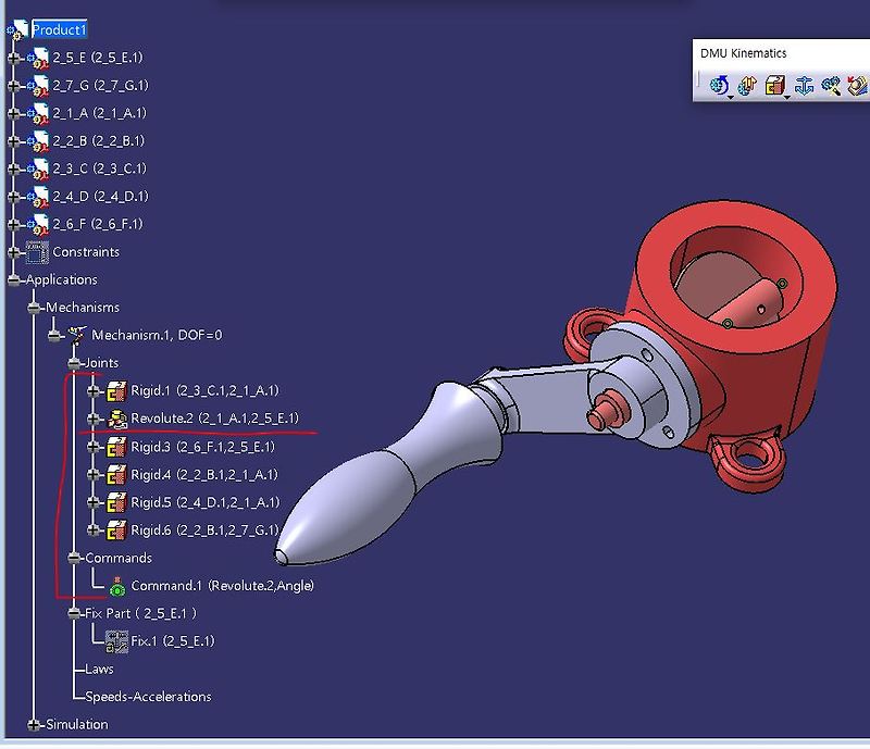 [CATIA] 29. Assembly Design에서 조립하기/ DMU Kinematics