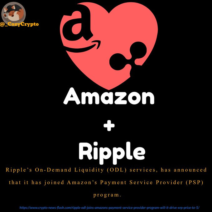Ripple의 ODL 서비스, Amazon의 PsP 프로그램과 제휴