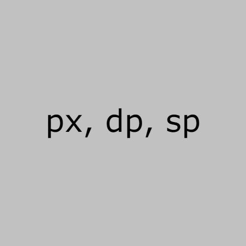 [Android] px,dp,sp의 차이