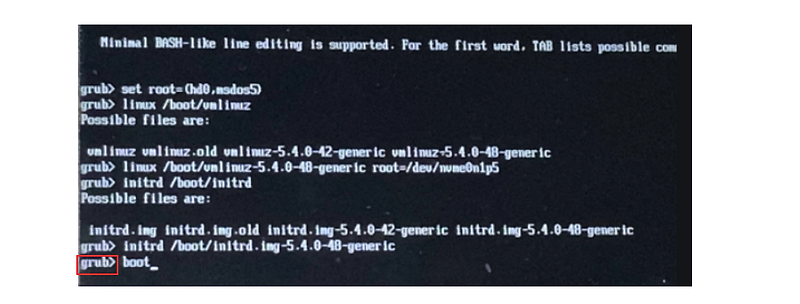 우분투(Ubuntu) Grub rescue창 빠져나오기, 탈출하기