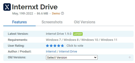 Internxt Drive 무료 다운로드