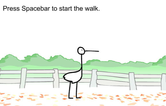 황새오래걷기 게임하기 (Walk the Stork)