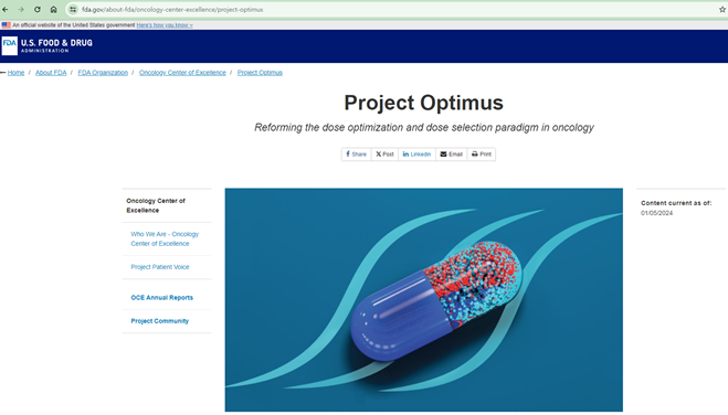 [임상약리학자와 Project Optimus] Project Optimus 소개