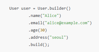 [Java] 빌더 패턴과 @Builder에 대해서