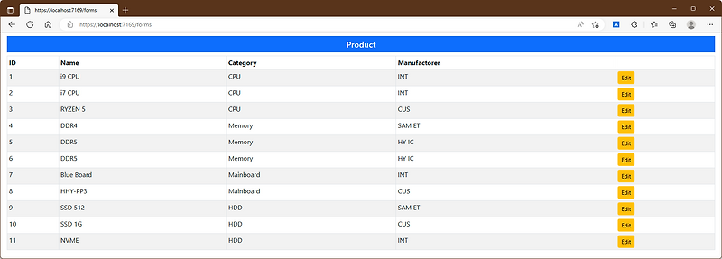 ASP.NET Core - [Blazor] 5. Blazor Form과 Data — CLIEL LAB