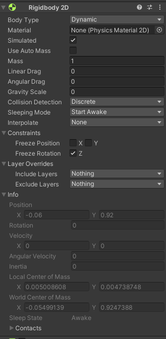 (Unity) Rigidbody