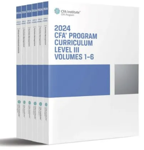 2024 CFA Program Curriculum Level 3 Box Set PDF, 2024년 버전 CFA 레벨3 커리큘럼 By CFA Institute