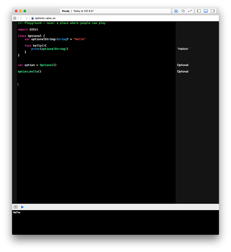 Swift2 Optional Value