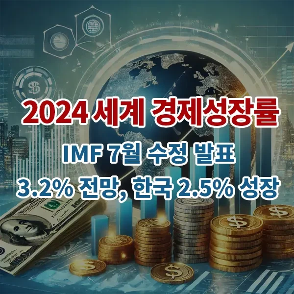 IMF 2024 세계 경제성장률 3.2% 전망, 한국 2.5% 성장 예상
