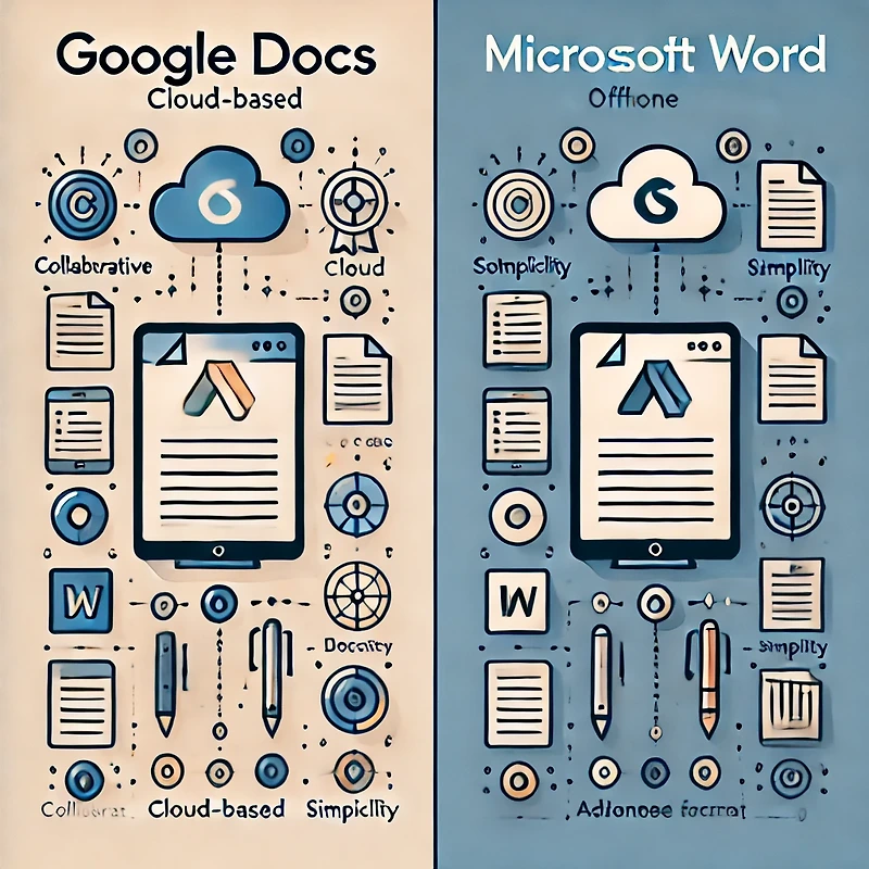Google Docs vs. Microsoft Word: 기능, 장점, 사용 권장 대상 비교 분석