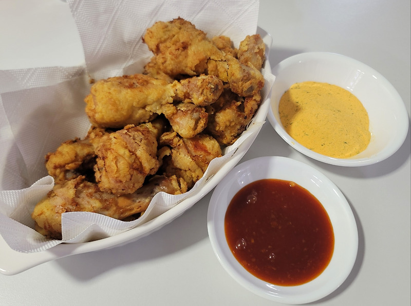 류수영 후라이드치킨 반반치킨 만들기 레시피 닭다리요리