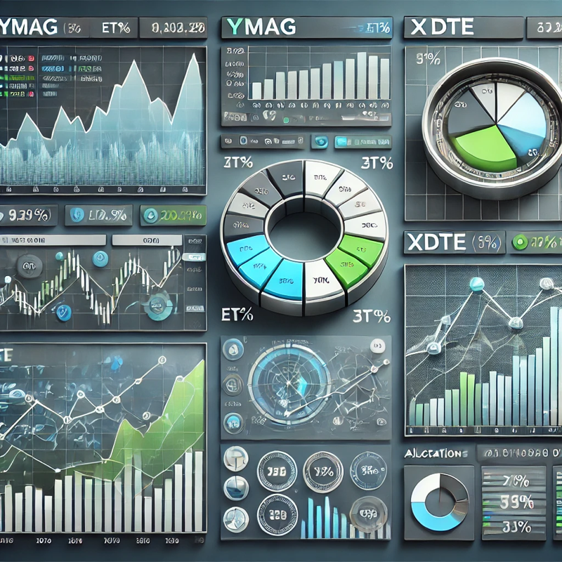 YieldMax ETF인 YMAX, YMAG, QDTE, XDTE에 매주 1만 원씩 투자하면?