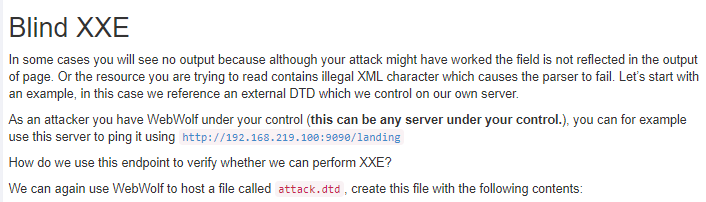 [Web Hacking] WebGoat Blind XXE 개념