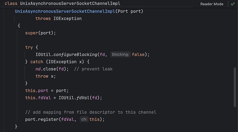 kqueue in Unix AsynchronousSocketChannel