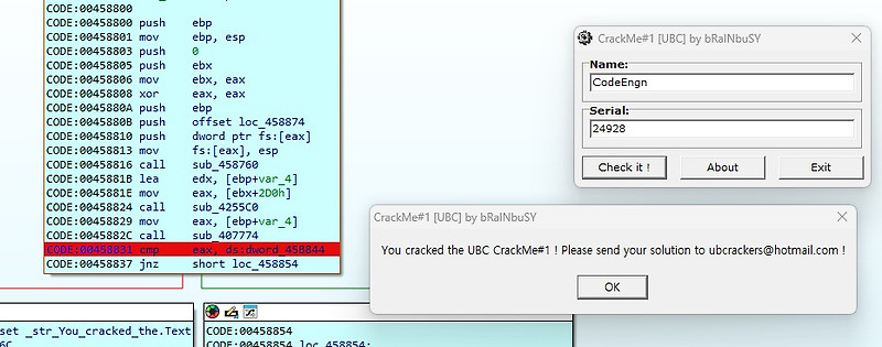 [Reversing] CodeEngn - Basic RCE L15 — 안녕 ! 그리고 안녕...