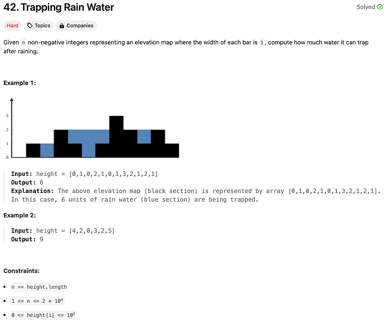[LeetCode] C++ 42. Trapping Rain Water