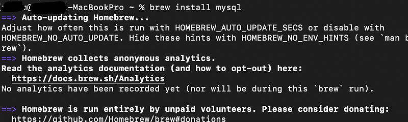 [Mac] Homebrew를 사용해서 MySQL 8 설치