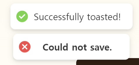 react-hot-toast: React의 토스트 메시지 라이브러리