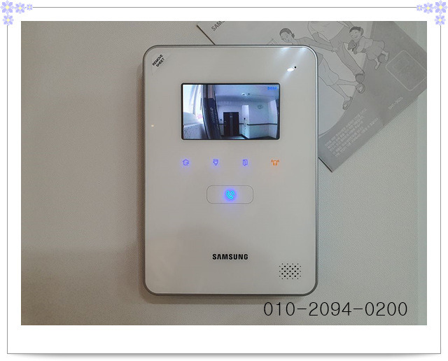 아파트인터폰교체/인천 연수구 송도동 송도풍림아이원6단지아파트 삼성비디오폰SHT-3625AMK교체설치입니다