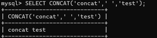 CONCAT, ALIAS, DISTINCT, LIMIT