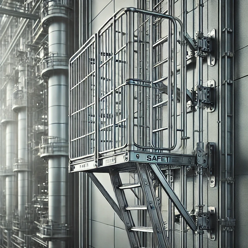 Aluminium Cage ladder,