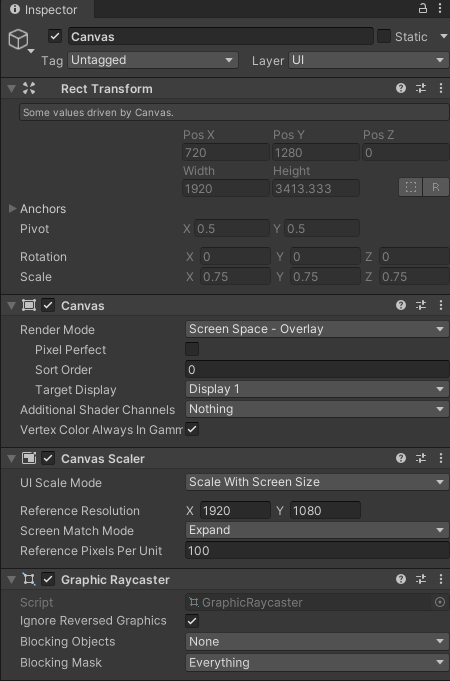 Unity에서 모바일 기기와 GUI 호환성을 맞추기 위한 방법