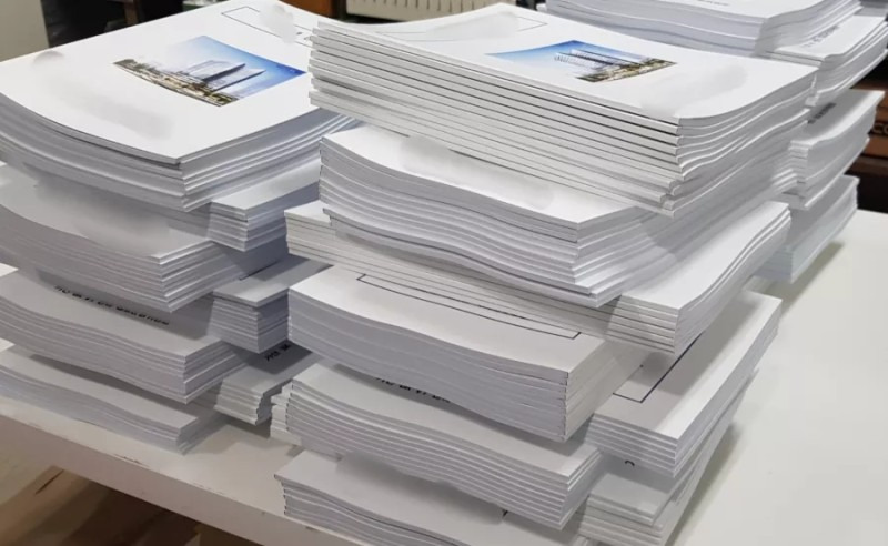 A4무선제본 교재책제본 PDF파일인쇄 후 제본하기