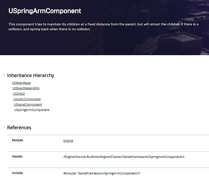 Unreal C++ USpringArmComponent 컴포넌트 추가