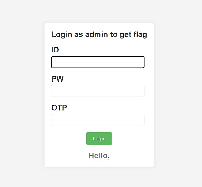 [Dreamhack] Level 1: Easy Login — mnzy🌱