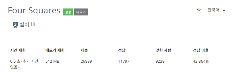 [백준 C++] 17626 Four Squares - 다이나믹프로그래밍