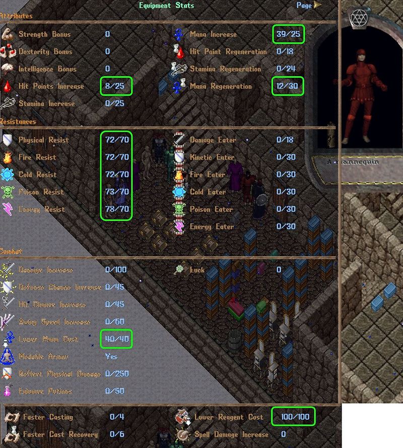 [상점] 메이지 셋 판매 개시 Mage's Uniform on sale #울티마 온라인 #Ultima Online