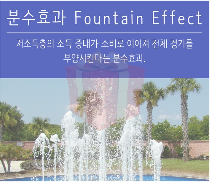 분수효과(trickle-up effect, fountain effect)