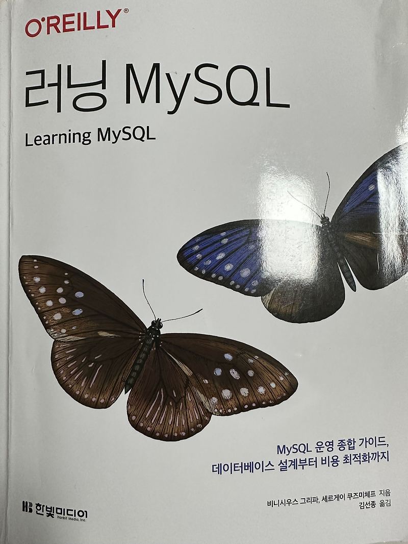 러닝 Mysql을 읽고 