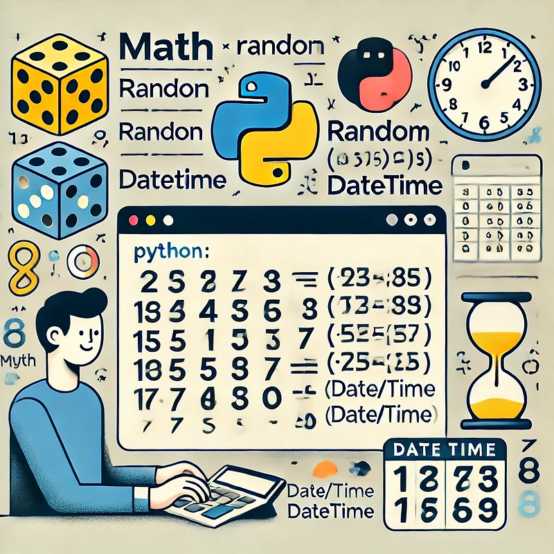 1단계 : 8. 함수와 모듈 (feat. 기본 제공 모듈 math, random , datetime 등 활용하기)