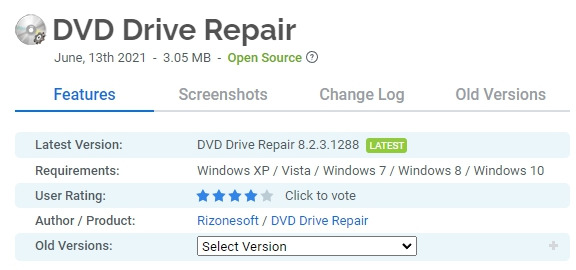DVD Drive Repair 무료 다운로드