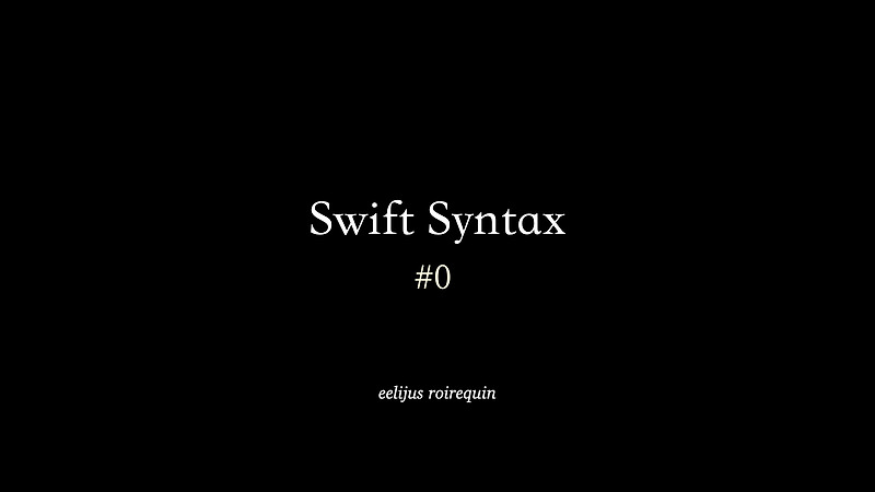 Swift 문법 - 명명법, 콘솔로그, 문자열 보간법