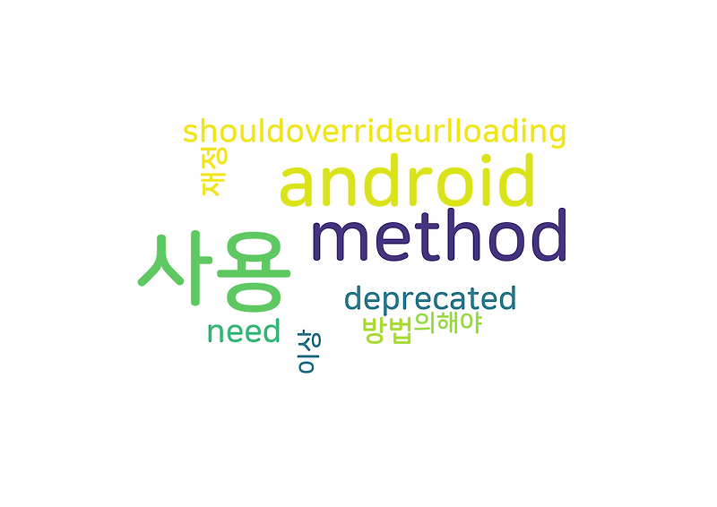 지원 중단된 shouldOverrideUrlLoading(WebView view, String url) 대신 사용 할 API