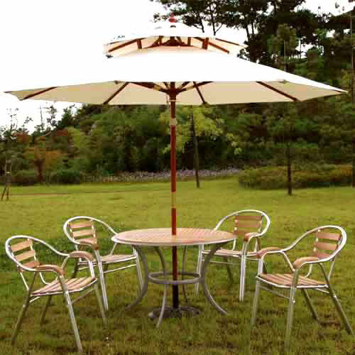 야외파라솔 세트 휴가철에 딱이야